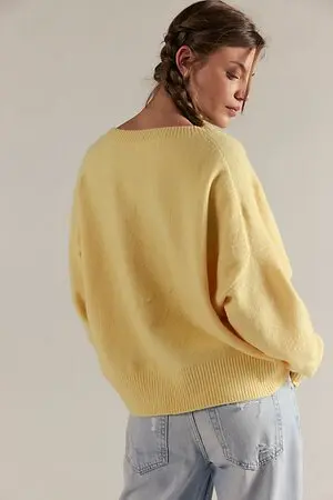 Free People Houston Street Softspun Pullover - Sunlight