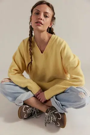 Free People Houston Street Softspun Pullover - Sunlight