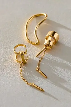 Free People Naomi Ear Cuff Set - Gold