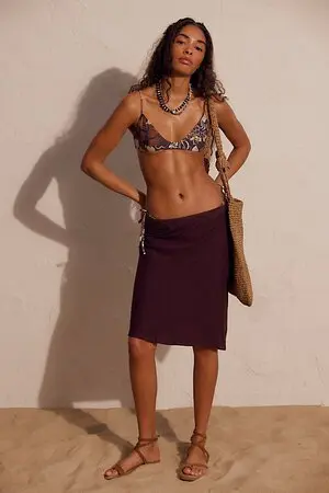 Free People My Little Midi Skirt - Fudge