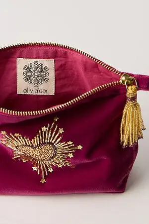 OLIVIA DAR Sparkle Heart Pouch - Love Potion