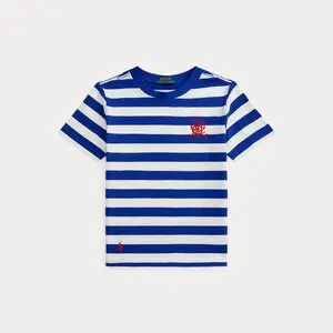 Ralph Lauren Crest Striped Cotton Tee