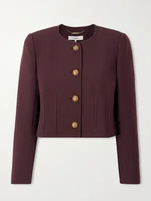 Chloé Wool-crepe Jacket