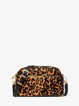 COACH Leopard Print Signature Canvas Crossbody Bags