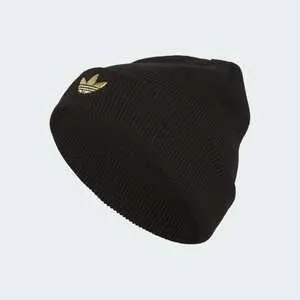 Adidas Trefoil Beanie - Black / Gold Metallic