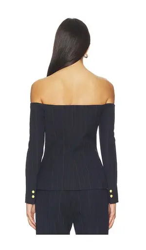 L'Agence Alice Off Shoulder Blazer
