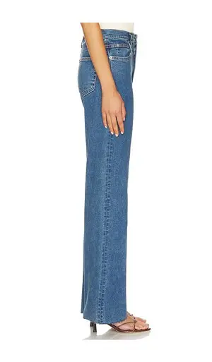 SLVRLAKE Grace Wide Leg Jeans - Blue