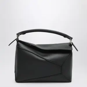 Loewe Small Puzzle Edge Bag In Leather - Black
