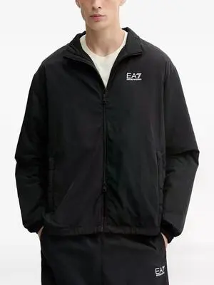 EA7 Core Identity Zip-up Logo Tracksuit - Black