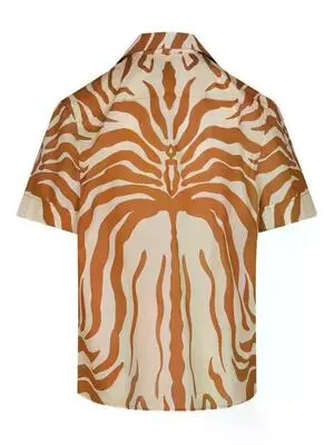 Johanna Ortiz Salty Promises Zebra Shirt - Neutrals