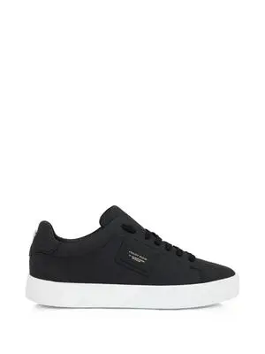 Philipp Plein Logo-plaque Leather Sneakers - Black