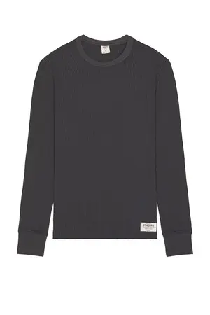 SKIMS Waffle Long Sleeve Top - Graphite