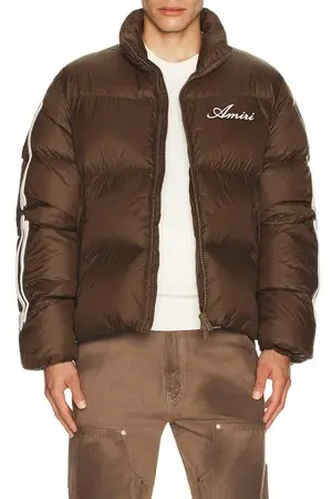 Amiri Bones Down Jacket - Dark Brown