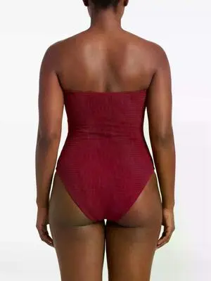 PARAMIDONNA Frida Textured Swimsuit - Red