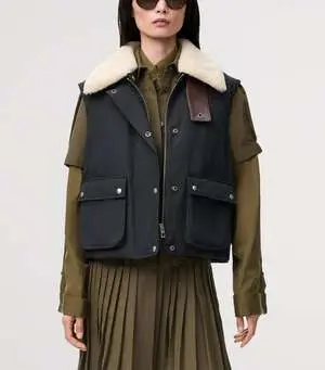 Loewe Shearling-collar Gilet
