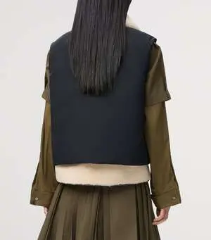 Loewe Shearling-collar Gilet