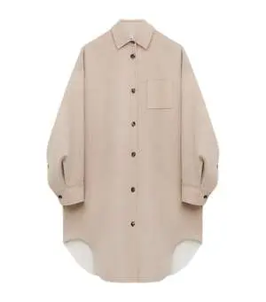 Loewe Wool-cashmere Collared Overcoat