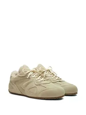 Axel Arigato Slow Shearling Runner Sneakers - Neutrals