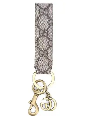 Gucci Ophidia Gg Monogram Keyring - Grey
