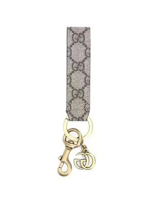 Gucci Ophidia Gg Monogram Keyring - Grey