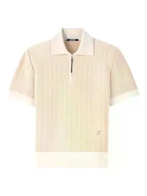 Jacquemus Gio Herringbone Polo Shirt