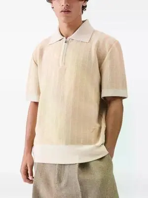 Jacquemus Gio Herringbone Polo Shirt