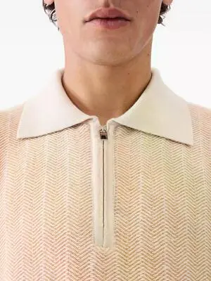 Jacquemus Gio Herringbone Polo Shirt