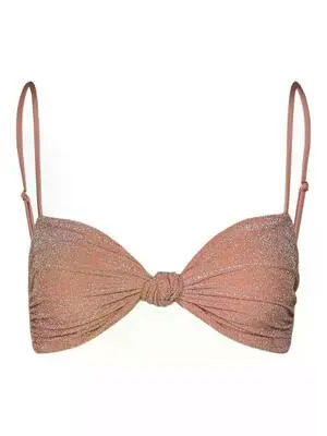 Johanna Ortiz Heliconia Knot Bikini Top - Pink