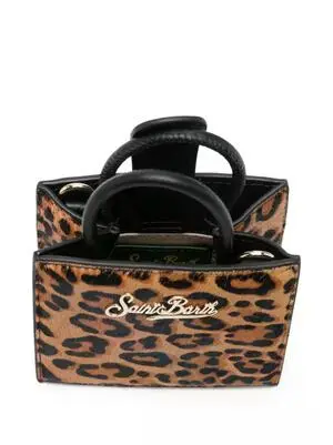 MC2 SAINT BARTH Mini Leopard-print Tote Bag