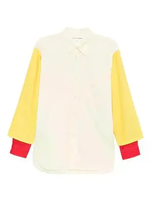 Comme Des Garçons Colour-block Pocket Shirt - Yellow