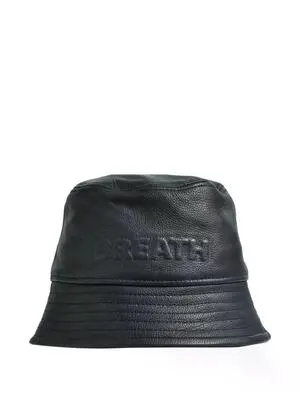 BREATH Embossed-logo Bucket Hat - Black