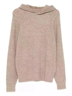 MC2 SAINT BARTH Piccadilly Long-sleeve Hooded Sweater - Neutrals