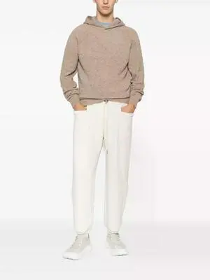 MC2 SAINT BARTH Piccadilly Long-sleeve Hooded Sweater - Neutrals