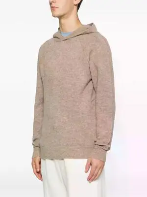 MC2 SAINT BARTH Piccadilly Long-sleeve Hooded Sweater - Neutrals