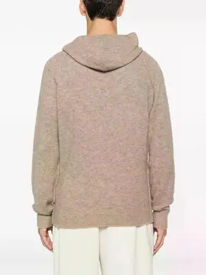 MC2 SAINT BARTH Piccadilly Long-sleeve Hooded Sweater - Neutrals