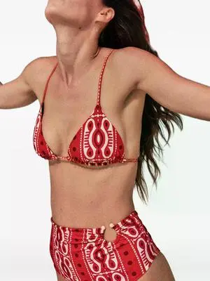 Johanna Ortiz Konibo Printed Bikini Top