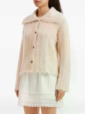 B+AB Buttoned Collar Cardigan - Pink