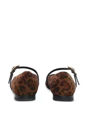 SERGIO LEVANTESI Leopard-print Ballet Flats - Brown