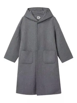 B+AB Hooded Alpaca Wool-blend Jacket
