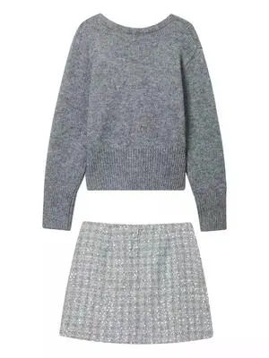 B+AB Button Skirt
