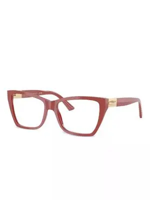 JIMMY CHOO Angular Glasses With Gold Detail