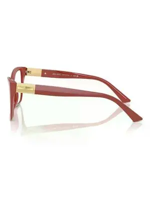 JIMMY CHOO Angular Glasses With Gold Detail