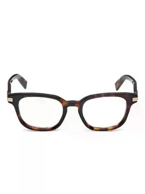 Zegna Rectangle-frame Eyeglasses - Brown