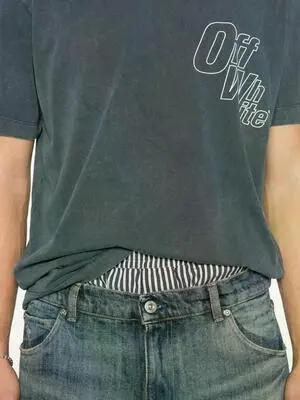 Off-White Outline-arrow Logo-print T-shirt