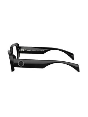 Versace Medusa Plaque Rectangle-frame Glasses