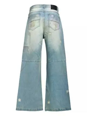 BREATH Distressed Panelled Trousers