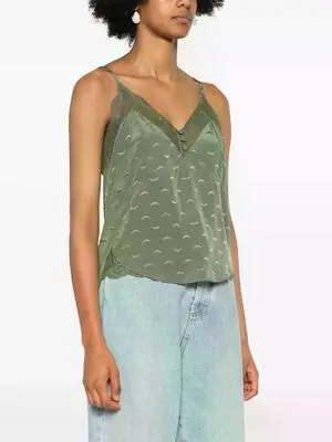 Zadig&Voltaire Logo-jacquard Silk Top
