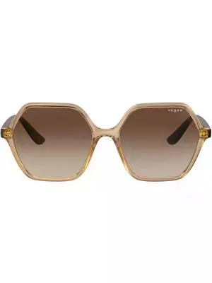 VOGUE EYEWEAR Oversized Frame Sunglasses - Brown