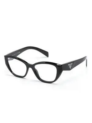 Prada Logo-engraved Cat-eye Glasses