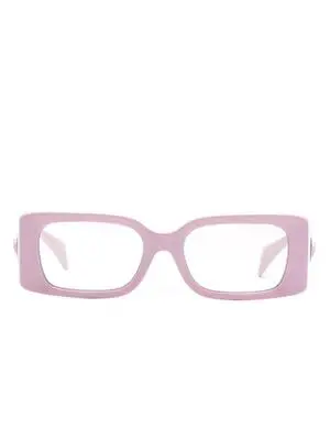 Versace Medusa Medallion Rectangle Sunglasses - Pink